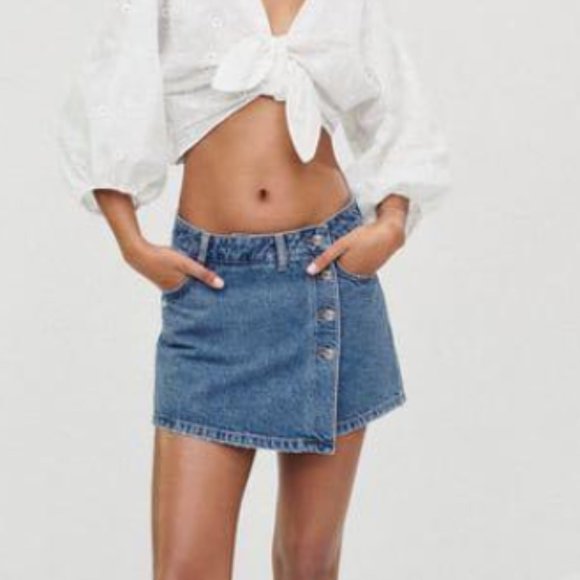 Zara | Shorts | Zara Denim Skort | Poshmark